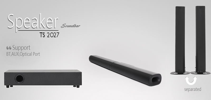 اسپیکر ساندبار تسکو مدل Speaker TSCO TS-2027 با قابلیت تبدیل به دو باند