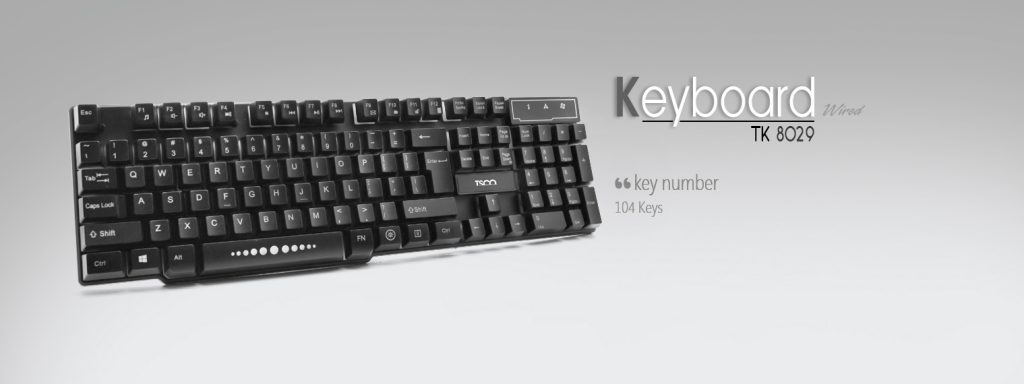 KEYBOARD TSCO TK-8029 با یک سال گارانتی توسن سیستم شرق